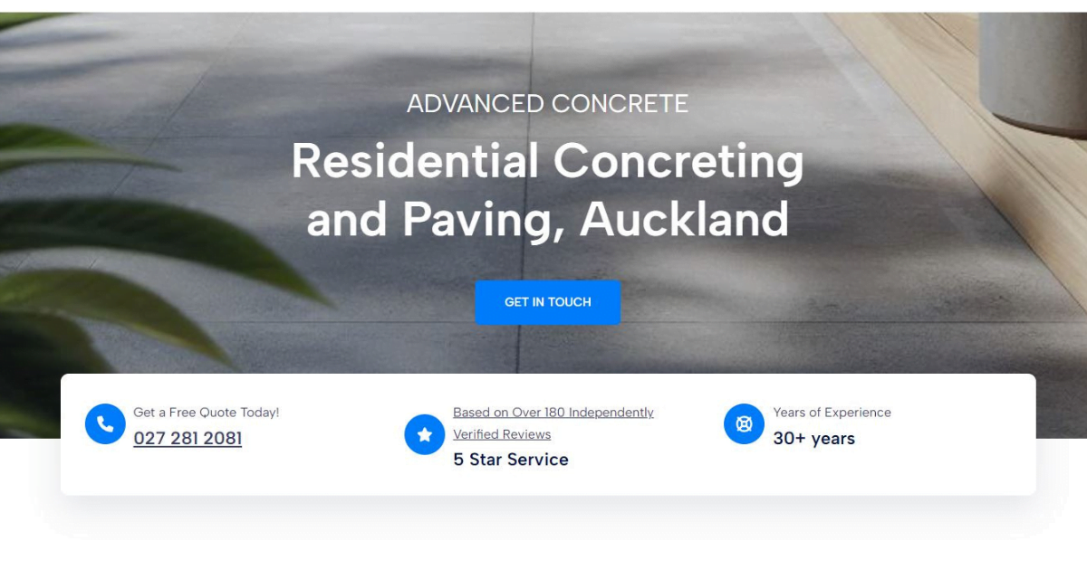 Advanced Concrete | Residential Concrete & Paving Auckland